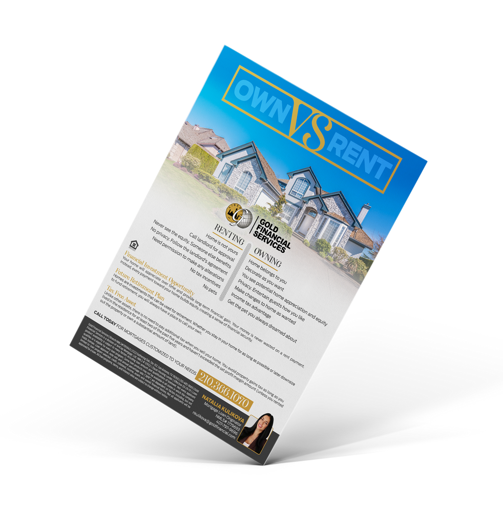Print Flyer - Owning vs Renting – PRINT GFS